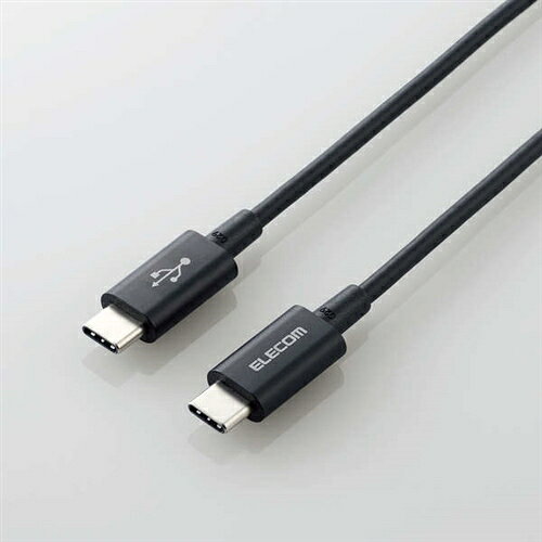 エレコム MPA-CCPS20PNBK Type-Cケーブル Type-C to Type-C 2m PD 60W 断線しにくい 耐久仕様 スリムケーブル アルミコネクタ RoHS指令準拠 ブラック ●美しく、強い。耐久設計で断線しにくい新...