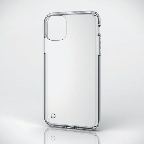 エレコム PM-A19CHVCCR iPhone 11用 ハイブリッドケース ポリカーボネート+TPU 四隅エアクッション ストラップホール付き クリア ●端末のデザインを損なわず、最もシンプルなスタイルで衝撃から守るiPhone 11用ハ...