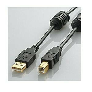 USB2.0ケーブル 【A】⇔【B】 [フェライトコア付タイプ] （5.0m） U2C-BF50BK 型番　 U2C-BF50BK JANコード　　 4953103218857 メーカー 　　エレコム 色： ブラック ケーブル長： 5.0m...