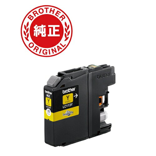 メーカー名：ブラザー商品名：純正インクカートリッジ　イエロー型番：LC113YJANコード：4977766715249 ※製品を長くお使いいただくため、製品本体の性能を活かすため、純正インクをお使いください。対応機種：MFC-J4510N　...