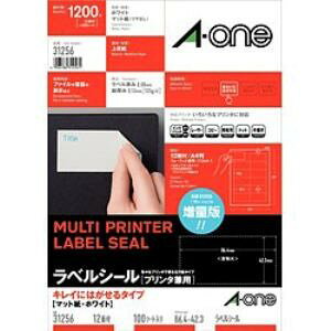 エーワン マルチプリンタ対応 再はくりタイプラベル （A4 12面・100シート） 31256●いろいろなプリンタで印刷できるマルチタイプのラベルです。●ピッタリ貼れてスッキリはがせる再はくりタイプです。●高品質の素材を使用しているため、印...