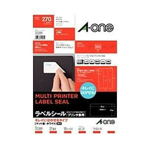 メーカー名：エーワン商品名：ラベルシール［プリンタ兼用］「キレイにはがせるタイプ　マット紙・ホワイト・A4判 27面 四辺余白付 角丸・10シート(270片)」メーカー品番：31289 JANコード：4906186312899■いろいろなプ...