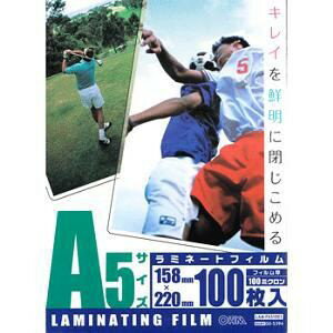 メーカー名：オーム電機商品名：ラミネートフィルム A5サイズ型番：LAM-FA51003JANコード：4971275053946● キレイを鮮明に閉じこめるラミネートフィルムです。● フィルム厚さは100ミクロンです。● A5サイズ(158...