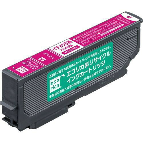 エレコム ECI-EITH-M エコリカ 互換リサイクルインクカートリッジ エプソン ITH-M イチョウ マゼンタ(染料) インク残量表示対応 ●エコリカ リサイクルインクカートリッジ●対応カートリッジ:ITH-M●カラー:マゼンタ/染料...