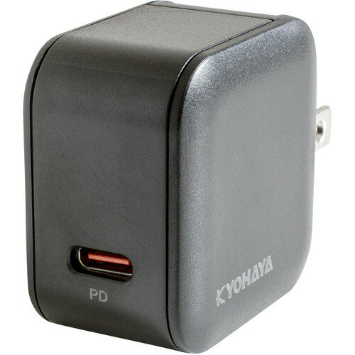 京ハヤ JKPD20E1BK AC充電器PD20W1ポート KYOHAYA ブラック発売日：2021年5月1日●最大20W出力の1ポート充電器iPhone 12 / 12 Proを高速充電するのに最適な最大20W出力で、USB Cポート搭載...