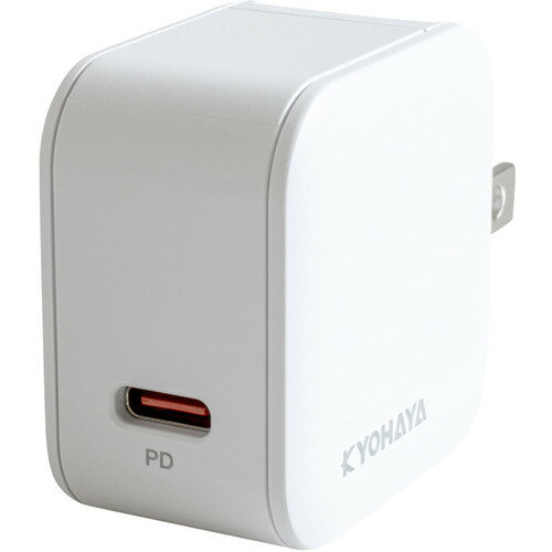 京ハヤ JKPD20E1WH AC充電器PD20W1ポート KYOHAYA ホワイト発売日：2021年5月1日●最大20W出力の1ポート充電器iPhone 12 / 12 Proを高速充電するのに最適な最大20W出力で、USB Cポート搭載...