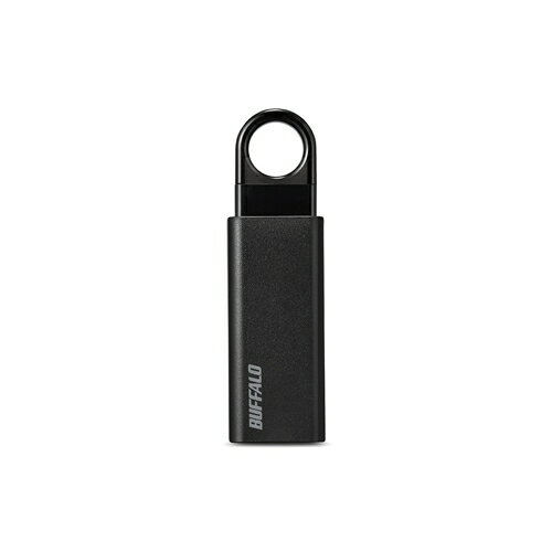 バッファロー RUF3-KS64GA-BK オートリターン機構搭載 USB3.1(Gen1)/USB3.0対応USBメモリー ブラック 64GB●USB端子をボールペンのように出せるノック式USBメモリーボールペンのように、片手でノックする...