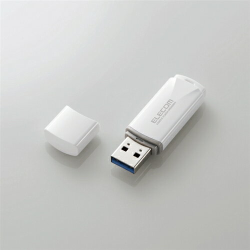 エレコム MF-HTU3B128GWH キャップ式USB3.2 Gen1メモリ ホワイト 128GB●USB3.2(Gen1)対応で高速データ転送を実現するUSBメモリです。●大容量データ、大量のデータでも高速データ転送でストレスなく使用可...