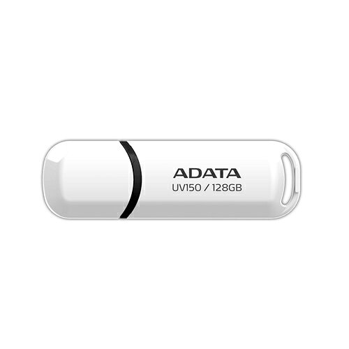 ADATA AUV150-128G-RWH32-JP USB3.2(Gen1) USB3.1(Gen1) USB3.0対応 USBメモリ ADATA UV150 128GB ホワイト発売日：2020年7月23日●後部にキャップがつけられるデ...