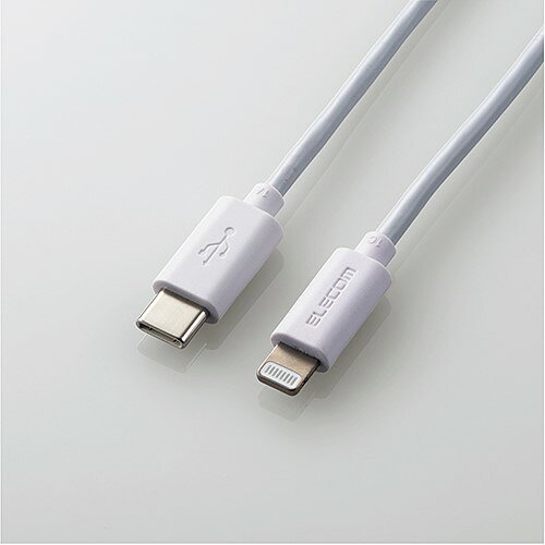 エレコム MPA-CL10WH USB-C to Lightningケーブル（スタンダード）1.0m●Lightningコネクタを搭載したiPhone・iPod・iPadと、USB-Cポートを搭載したパソコンを接続し、充電・データ転送ができ...