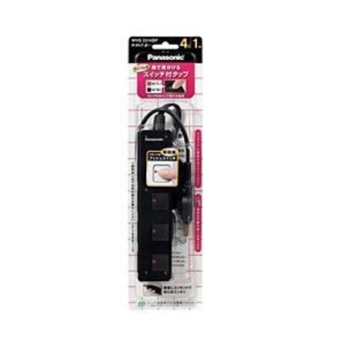 パナソニック タップ WHS2514BP 色名称 ブラック商品名称 ザタップZ(4コ口)(1m)(ブラック)発売年月日 2011年08月01日内形寸法：＊＊（244g）外形寸法：330mm＊90mm＊50mm（275g）高さ＊幅＊奥行き（質...