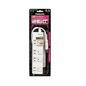 パナソニック タップ WHS25349WP 色名称 ホワイト商品名称 ザタップZ(ACアダプター対応)(4コ口)(3m)(ホワイト)発売年月日 2011年08月01日内形寸法：＊＊（405g）外形寸法：330mm＊105mm＊50mm（44...