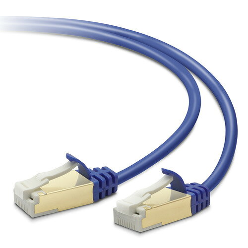 エレコム LD-TWSST/BM30 LANケーブル 3m CAT7準拠 10GBASE-T対応 周波数帯域600MHz 爪折れ防止 スリム ブルーメタリック ●10ギガビットイーサネット「10GBASE-T」に準拠し、高速で安定したネット...