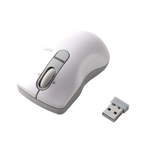 エレコム M-KS1DBSWH 3ボタンワイヤレスBlueLEDマウス ホワイト発売日：20170614静音スイッチ搭載で、音が気になる場所や時間帯での使用に最適! エコボタンやチルトホイールを搭載した2.4GHz帯ワイヤレスBlueLED...