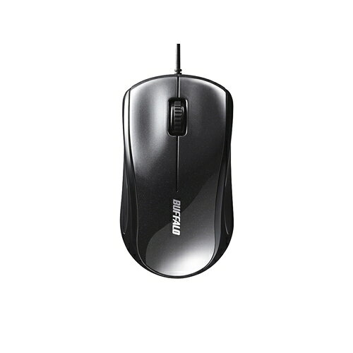 バッファロー BSMLU100BK 有線レーザー式マウス 静音/3ボタン ブラック●高精度レーザーセンサーで追従性が高く思いのままに動く従来のLED光学式センサーでは、平らとしか認識できない微細な凹凸をレーザー光で検出する高精度レーザーセン...
