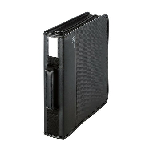 エレコム CCD-SSB160BK CD/DVD/Blu-rayケース ファスナー付き 160枚収納 自立タイプ ブラック ●大量のBlu-ray/DVD/CD Discを分類して収納できるファスナーケース。●ケース内側に取り外し可能な補強...
