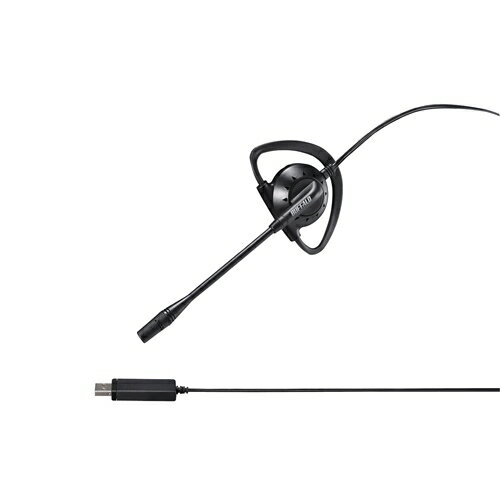 バッファロー BSHSEUM110BK 片耳イヤフック式モノラルヘッドセット USB接続タイプ ブラック●パソコンに挿すだけで使えるUSB接続のヘッドセットパソコンのUSBポートに挿すだけで使えるUSB接続モデル。多くのパソコンではスピーカ...