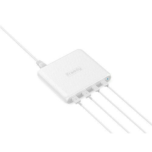 FREEDY EA1707WH 90Wマルチポートチャージャー ホワイト●USB-C PD（Power Delivery）によりUSB-C機器の高速充電が可能 ●高速充電規格「Quick Charge 3.0（QC3.0）」に対応　 ●トラ...