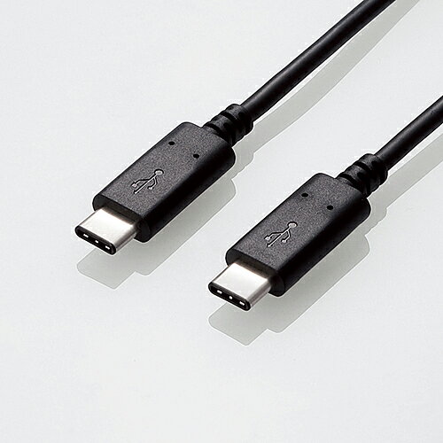 エレコム USB3-CC5P10NBK Type-Cケーブル Type-C to Type-C 1m 充電/データ転送用 PD 100W 5A USB3.1 Chromebook 対応認定取得 RoHS指令準拠 ブラック ●USB3.1の規...