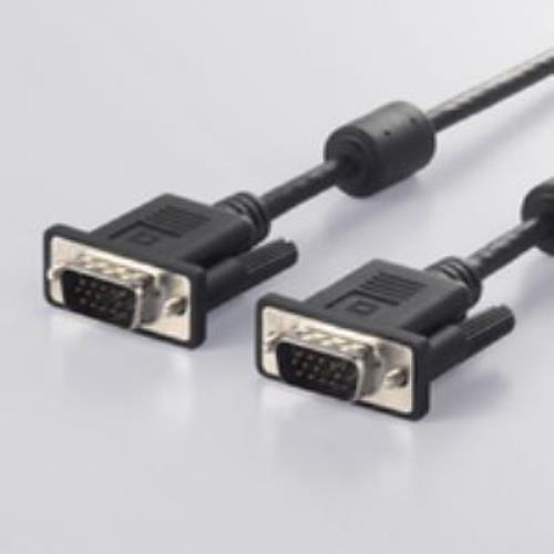 バッファローコクヨサプライ ディスプレイケーブル極細 DB15/DB15 コア付 黒 0.7m BSDCV07BKHD-D-sub(15ピン)のディスプレイケーブル。直径約4.5mmの極細ケーブルで取り回しラクラク。75Ωの同軸ケーブル使用...