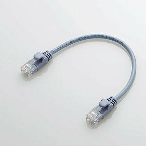 エレコム LD-GPY/BU015 やわらかLANケーブル 0.15m CAT6準拠 1000BASE-T対応 周波数帯域250MHz ヨリ線 スリムコネクター ブルー ●周波数帯域250MHzを保証するギガビット・イーサネットに対応した、...