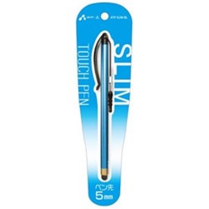 エアージェイ 〔イヤホンジャックアクセサリー:タッチペン〕 スリムタッチペン (ブルー) ATP-SLIM BL〔イヤホンジャックアクセサリー：タッチペン〕ペン先を5mmで新設計！通常のタッチペンよりも優れた操作性でペン入力が楽々。（ブルー...