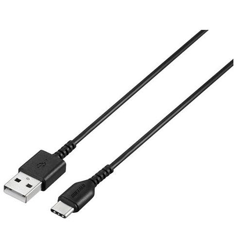 バッファロー BSMPCAC130BK USB2.0ケーブル（Type-A to Type-C） ブラック 3m●最新スマホの急速充電・通信に対応するTypeCケーブルUSB Type-C搭載のスマホなどの機器と、USB Type-A搭載の...