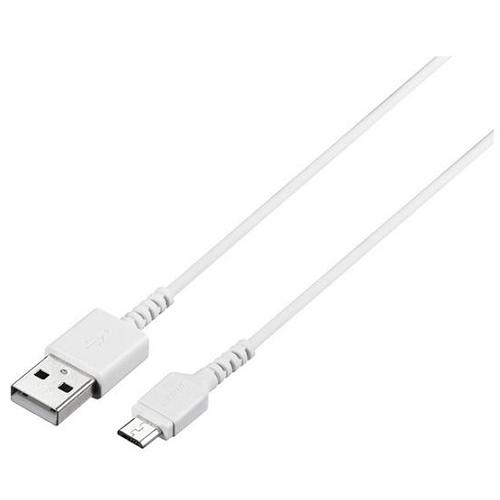 バッファロー BSMPCMB110WH USB2.0ケーブル（Type-A to microB） ホワイト 1m●スマホの急速充電・通信に対応するUSB2.0ケーブルUSB microB搭載のスマホなどの機器と、USB Type-A搭載のパ...