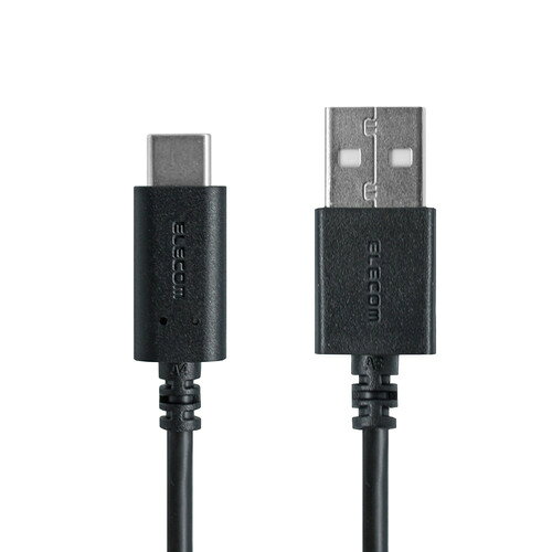 エレコム MPA-AC01BK USBケーブル 0.1m スマートフォン用 USB2.0準拠 15W(3A)急速充電 480Mbps ブラック ●USB Standard-Aを搭載しているパソコン及び充電器、モバイルバッテリーなどに、USB...