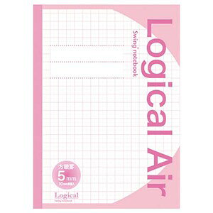 ナカバヤシ HB5-H502-P ロジカルエアー(軽量ノート)B5 方眼5ミリ ピンク●ノートが軽いと心も軽い！！約20%軽量化(従来商品と比較)【仕様】サイズ：セミB5/ヨコ179×タテ252×厚み3mm本文：上質紙56g表紙：コートボー...