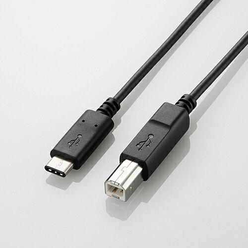 エレコム U2C-CB05NBK USB2.0ケーブル 0.5m C-Bタイプ 認証品 3A出力 ブラック ●USB2.0の規格である「Certified Hi-Speed USB(USB2.0)」の正規認証品!新規格USB Type-Cコ...