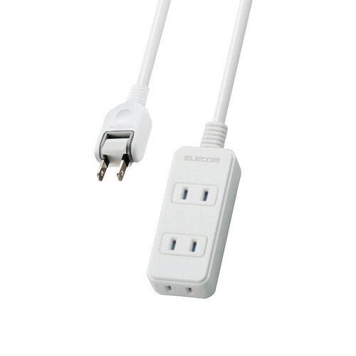 エレコム T-KST02-22320WH 電源タップ 2m 雷ガード 雷サージ吸収12500V ホコリシャッター付き 3個口 ホワイト ●雷サージから電子機器を守る、雷ガード機能を搭載!オフィスやご家庭など、さまざまなシーンで使いやすい、雷...