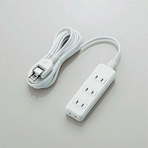 エレコム T-ST02N-2430WH 電源タップ 3m ホコリシャッター付き 4個口 絶縁キャップ付き ホワイト ●未使用時にほこりの侵入を防止する「ほこり防止シャッター」付き!オフィスやご家庭など、さまざまなシーンで使いやすいほこり防止...