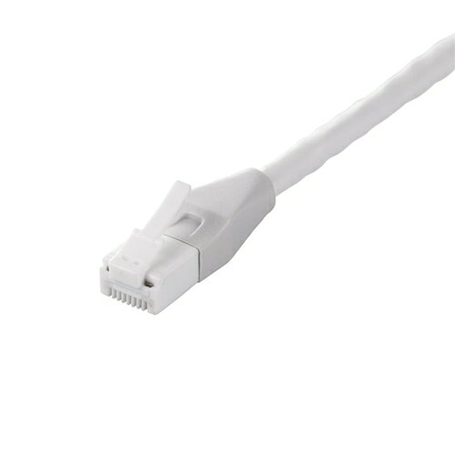 BUFFALO BSLS6ANU10WH LANケーブル 1m●180度曲げても折れない「新素材」のツメを採用（特許出願中） 本商品は180度曲げても折れない「新素材」のツメを採用（特許出願中）しており、挿抜を頻繁に行う用途においてもツメの...