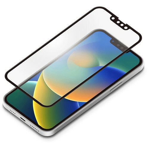 PGA PG-22PGL04FBL 2022年 iPhone 14 Plus用 ガイドフレーム付 液晶全面保護ガラス Premium Style ブルーライト低減／アンチグレア●目と液晶画面をしっかり守る目と液晶画面をしっかり守る2022年...
