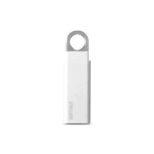バッファロー RUF3-KS32GA-WH オートリターン機構搭載 USB3.1(Gen1)/USB3.0対応USBメモリー ホワイト 32GB●USB端子をボールペンのように出せるノック式USBメモリーボールペンのように、片手でノックする...