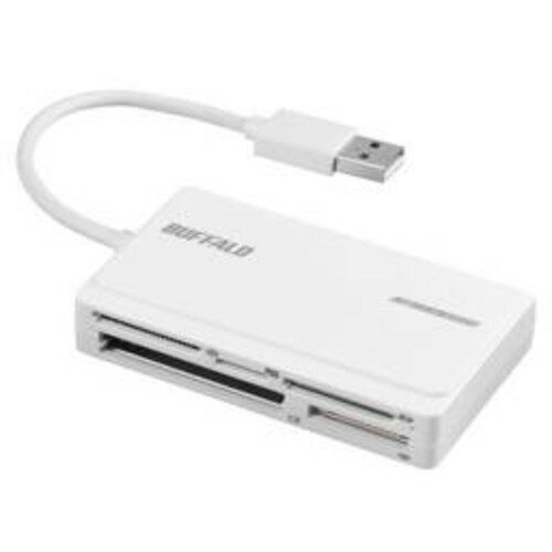 BUFFALO BSCR500U2WH カードリーダー ホワイト 発売日：2019年1月29日●高速転送規格UHS-I対応 読込最大40MB/sを実現「UHS-I」規格対応で、読込転送速度 最大40MB/sを実現(※)。SD・microSD...
