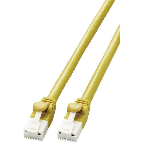 エレコム LD-GPAT/YL3/RS LANケーブル 3m CAT6A 高速 10Gbps ストレート 爪折れ防止 用途ごとの色分けに便利 RoHS指令準拠 イエロー ●周波数帯域500MHzを保証する10ギガビット・イーサネットに対応し...
