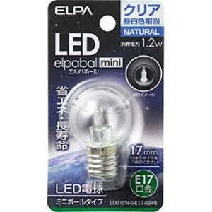 ○電力が少なく長寿命の省エネ設計 ○屋内装飾照明に最適です本体サイズ（mm） :48×φ30mm 本体重量 :12g 口金 :E17 光源色 :昼白色相当 定格入力電圧 :100V 定格消費電力 :1.2W