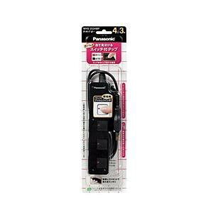 パナソニック タップ WHS2534BP 色名称 ブラック商品名称 ザタップZ(4コ口)(3m)(ブラック)発売年月日 2011年08月01日内形寸法：＊＊（386g）外形寸法：330mm＊90mm＊50mm（417g）高さ＊幅＊奥行き（質...