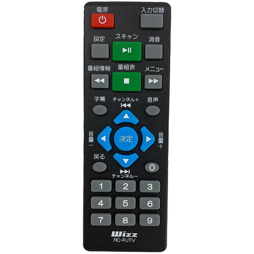 ダイニチ電子 RCPJTV WPJT200B用リモコン Wizz 発売日：2022年12月9日●リモコンWizz TVプロジェクター WPJT200Bの付属品、専用リモコンです。●