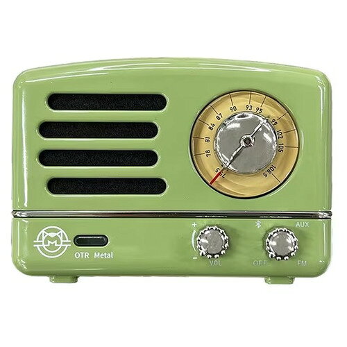 MUZEN MW2AIGR Bluetoothスピーカー OTR Metal グリーン 発売日：2023年1月20日●優れた音質を保ちつつFMラジオ機能も追加CESイノベーションアワードを受賞したMUZEN OTR Metalは、高性能ドラ...