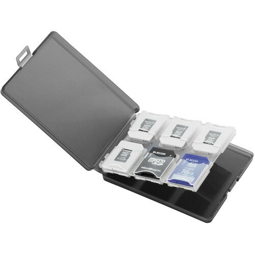 エレコム CMC-06NMC12 SDカードケース/12枚収納/SD/microSD CMC06NMC12●SDカードあるいはmicroSDカード合計12枚をまとめて収納!インデックスラベルとナンバーラベル付きで、番号管理しながら整理して収...