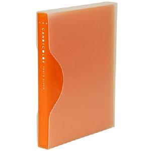 ナカバヤシ アカ-CPL-80-OR PPポケットアルバム L判80枚 オレンジ●カラフルでクリアなPPを表紙に使用した、カジュアルなポケットアルバムシリーズ●ライン入りクリアカラーPP表紙●プリントを出し入れしやすいエンボス入白台紙●高級...