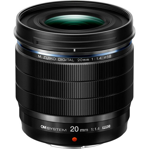 OMデジタルソリューションズ M.ZUIKO DIGITAL ED 20mm F1.4 PRO 交換レンズ 発売日：2021年12月10日●高解像と美しいボケを両立した小型軽量・高性能な単焦点レンズ「美しくにじむボケ」を継承した小型軽量なP...