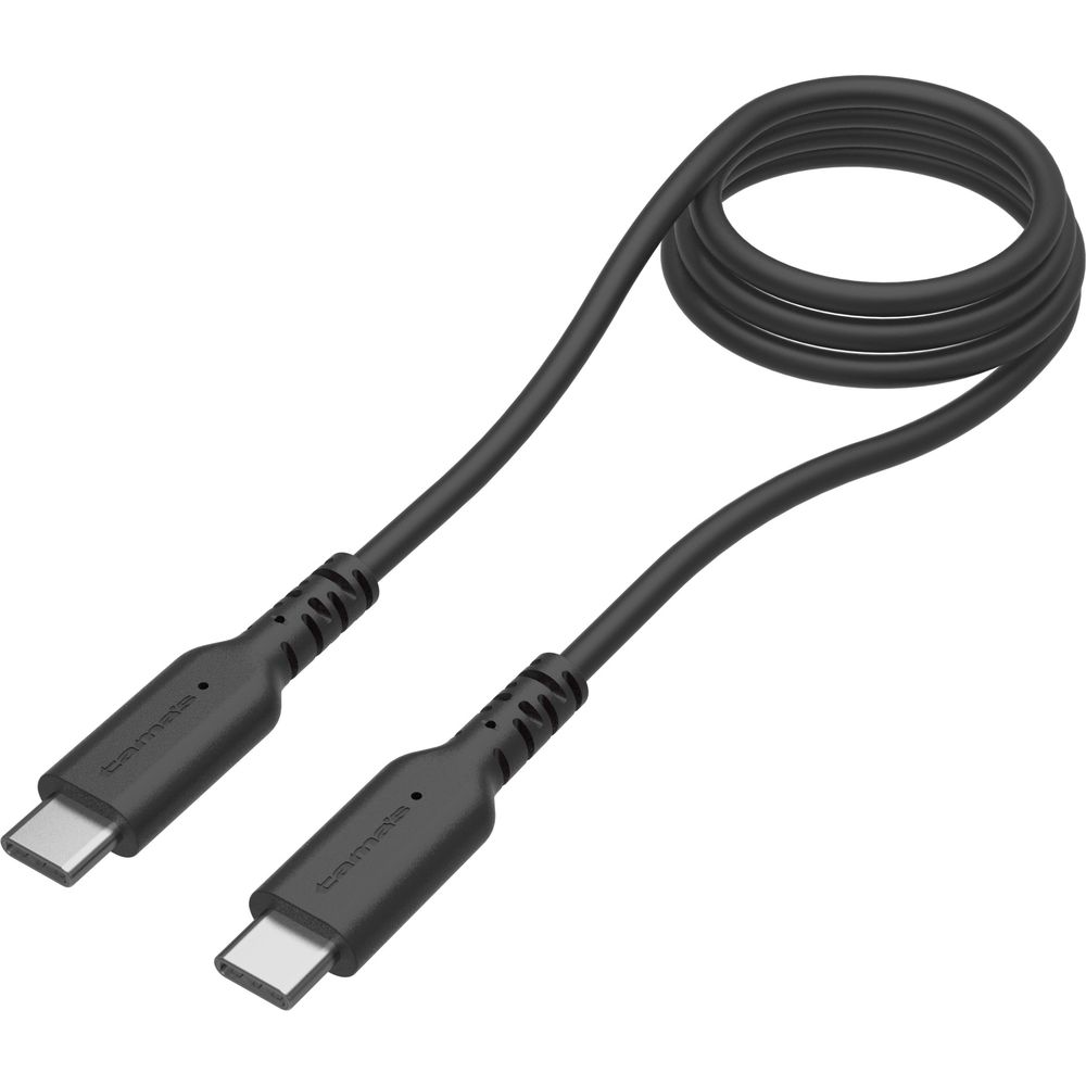 多摩電子工業PD240W USB-C to Cソフトケーブル 1.0m ブラック 過熱防止TH302CC10K新規格USB Power Delivery 3.1(EPR)規格対応PD240W(48V/5A)対応ケーブル 高出力でも安全な加熱...