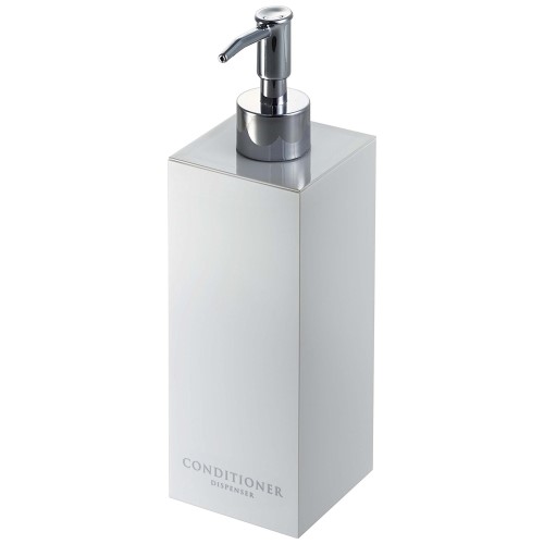 ツーウェイディスペンサー ミスト スクエア コンディショナー 山崎実業 WH 550ml●詰め替え用パックをそのまま入れることが可能。蓋が外れるから詰め替えがスムーズ!お手入れもラクラク!最後まで使い切りやすい斜めカット構造。【仕様】サイズ...