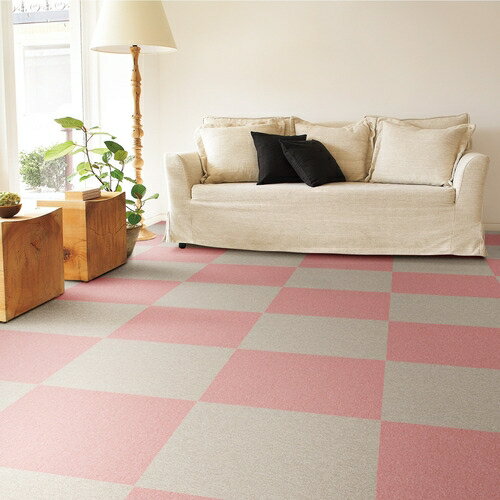 東リ トオリ TG-1707HC39 タイルカーペット ホワイトベージ【50×50、16枚セット】※商品画像のうちホワイトベージュ色部分のたいるかーぺっとになります。●定番の無地柄で様々なシーンに対応！【仕様】パイル：原着ポリプロピレン10...