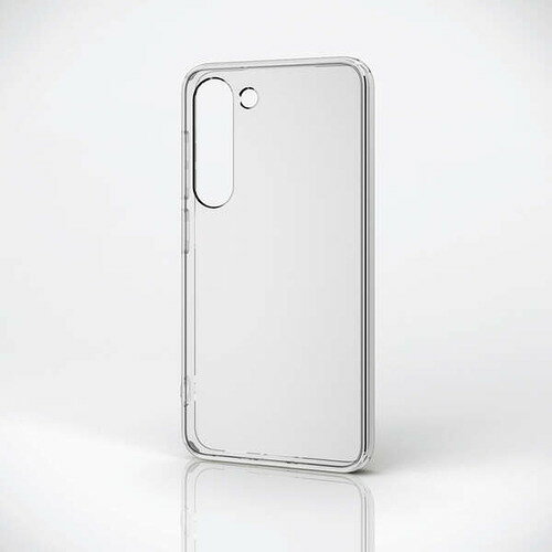 エレコム PM-G231HVCKCR Galaxy S23 (SC-51D/SCG19) ケース ハイブリッド カバー 衝撃吸収 スリム カメラ周り保護 ストラップホール付 クリア ●側面に弾力性のあるTPU素材を、背面に強じんで透明度の高...
