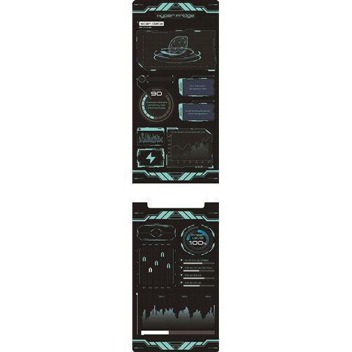 Haier JU-RSX21MCH JRSX21A専用マグネットカバー ゲーミング freemo JURSX21MCH発売日：2023年7月8日●マグネットカバーで好きなデザインにきせ替えができる（ハイアール冷蔵庫JRSX21A専用）マグネ...